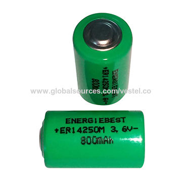 Buy Wholesale China Lithium Thionyl Chloride Batteries 3.6v 1/2aa Size Er14250h Ul & Un38.3 ...