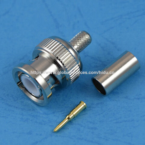 Bnc Male Crimp Straight Rg58, 50 Ohms Or 75 Ohms Rf Adaptor Rf ...
