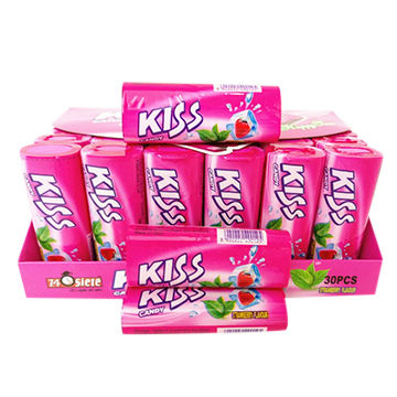 Buy Wholesale China Kiss Candy Strawberry With Mint Flavor Compressed ...