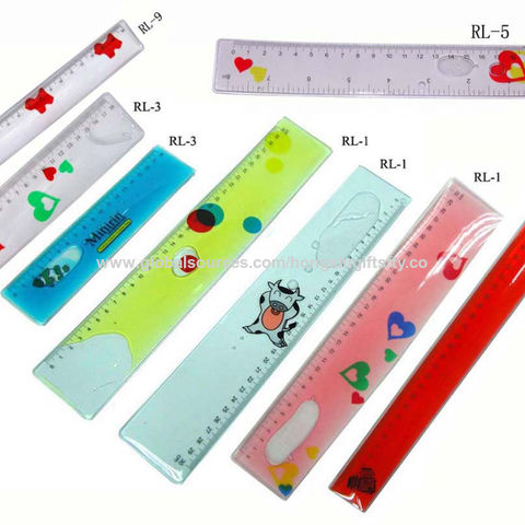 China Promotional liquid filled PVC ruler for kids on Global Sources ...