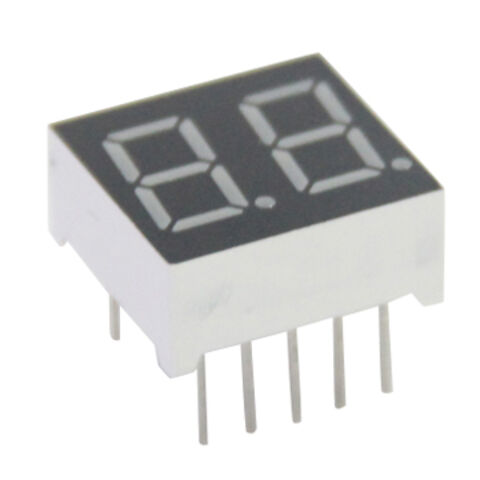 Yellow/Green Single Digit Numeric 7-segment LED Displays, Green Dual ...