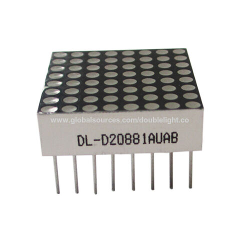 Buy Wholesale China Ultra Amber Dot-matrix Led Displays 0.8 Inches 8x8 ...