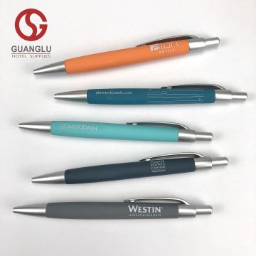 Buy Wholesale China Promotional Hotel Rubber Plastic Ballpoint Pen ...