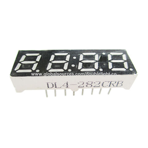 0.28-0.56'' 4-digit 7 segment display LED clock display Ultra Amber Common A/C led display ...