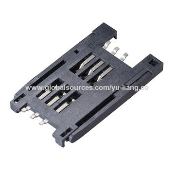 2.54mm/6-pin/2.6mm Flip Sim Card Connector Type, Flip Sim Card ...