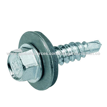 Buy Wholesale China Hex Washer Head Self-drilling Screw With Epdm & Self-drilling Screw | Global ...