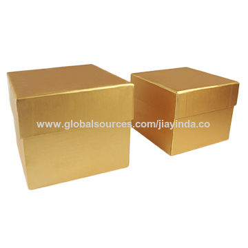 Buy Wholesale China Gold Metallic Paper Gift Box ,gift Box & Rigid Gift ...