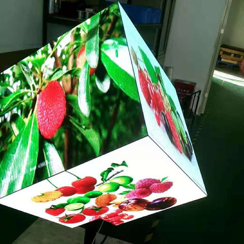China Indoor P2 fixed LED Display corner LED Screen Billboard LED panel ...