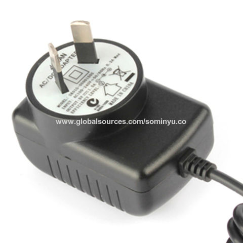 230V-240V input Austrila plug 9V1A ac dc power adapter with SAA RCM ...