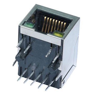 Buy Wholesale China Single Port Rj45 Modular Jack Connector With Poe+ Lpjg0926henl 100% Cross ...