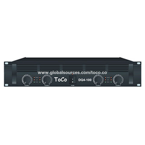4-channel Professional Power Amplifier, 2U Height, Worthy for Hall ...
