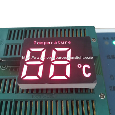 Super red 0.67" Dual-digit 7-segment LED Display for Water heater ...