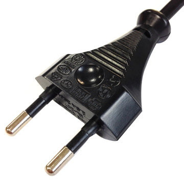 Buy Wholesale Taiwan European Plug, 2p 2.5a, 250v, En50075, Pin 4.0 ...