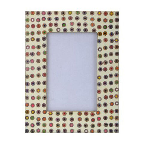 Metier Handmade Multi Coloured Antique Wooden Photo Frame Wooden ...