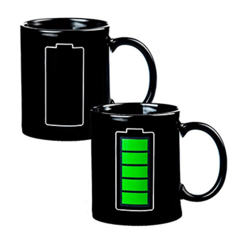 Battery Color Changing Thermometer Heat Changing Mug Sensitive ...