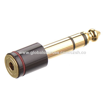 Buy Wholesale China 6.35mm Stereo Plug To 3.5mm Stereo Jack,gold & 6 ...