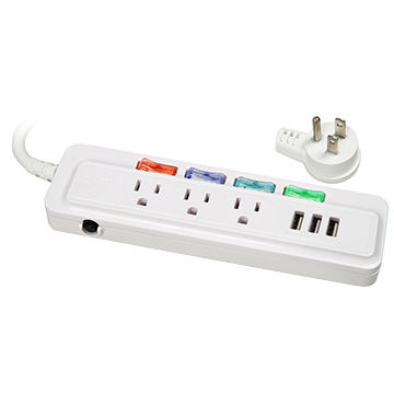 Buy Wholesale Taiwan 4-outlet, 3-prong, 3usb (2.1a/3.5a) With ...
