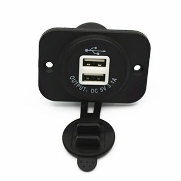 Buy Wholesale China Double Usb Panel Mount Accessory Charger Socket ...
