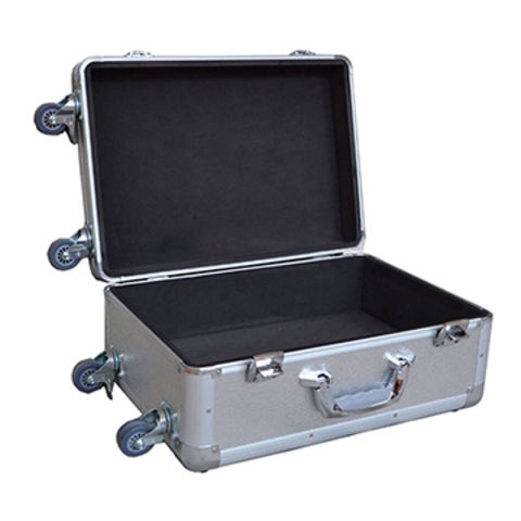 Rolling pilot vintage briefcase aluminum trolley tool case, suitcase ...