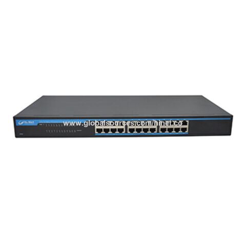24 Rj45 Port 19" Rack-mount Unmanaged Fast Ethernet Poe Switch Built-in ...