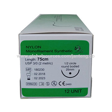 Buy Wholesale China Non Absorbable Monofilament Surgical Suture Nylon ...