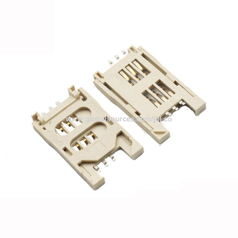 Buy Wholesale China Pin Push Sim Connectors Sim Card Reader Socket With ...