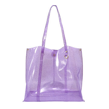 PVC Stripe Carry Handbag for Women, women handbag ladies handbag PVC ...