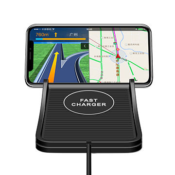 Qi Wireless Car Charging Pad Mat Phone Holder 10W/7.5W/5W Fast Charging ...