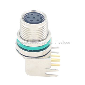 Buy Wholesale China Right Angled Female Pcb M8 6 Pin Waterproof ...