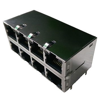 2x4 Rj45 Modular Jack Connector Lpj47403awnl 100% Cross Yds Rm5 ...