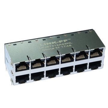 Buy Wholesale China 2x6 Port 10/100 Base T Rj45 Cat5 Plug Connector ...