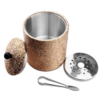 Buy Wholesale China Hotel Ice Bucket Stainless Steel Leather Ice Bucket ...