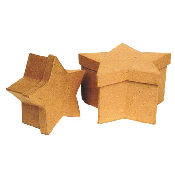 Paper Mache Star Boxes, Set of 2 | Global Sources