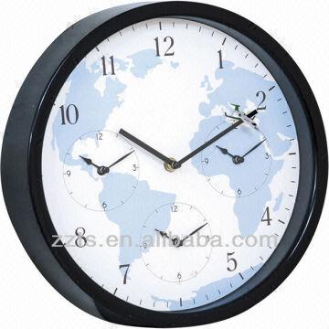 Buy Wholesale China World Time Wall Clock & World Time Wall Clock ...