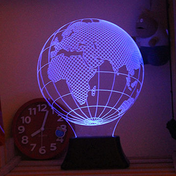 Buy Wholesale China 3d Led Magic Illusion Globe Shape Night Lamp For ...