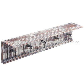 Buy Wholesale China Wooden Wall Rack, Mounted Floating Bathroom Shelf ...