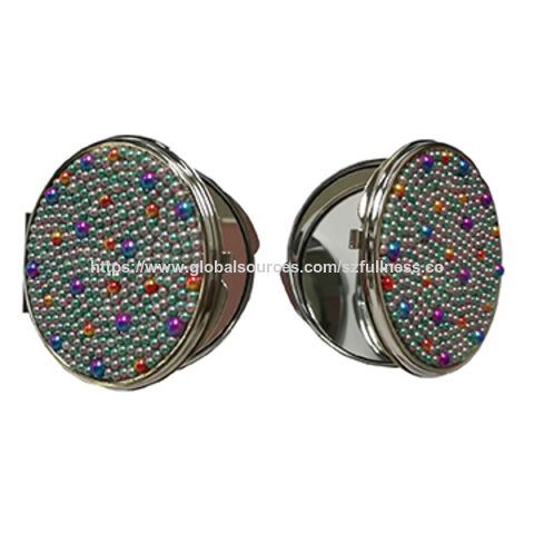 Buy Wholesale China Promotional Metal Cosmetic Mirrors/round Pocket ...