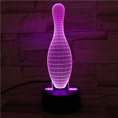 Rechargeable 3d Led Night Light Acrylic Plate Usb Port Table Lamp ...