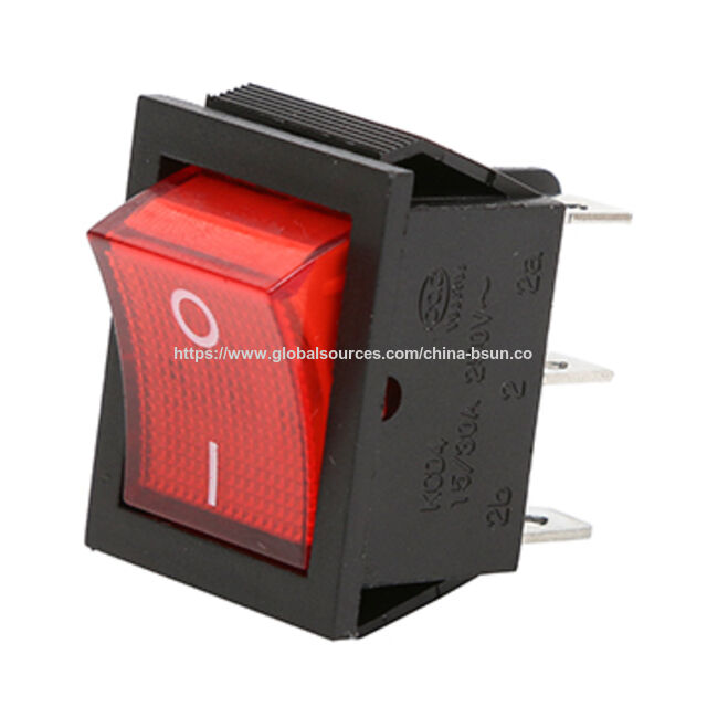 Rocker Switch with 10,000 cycles lifespan/rating 12A,16A 125/250V AC ...