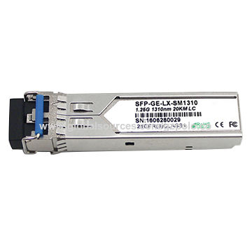 Buy Wholesale China 1.25g Dual Fiber Single Mode 1310nm 20km Lc Connector Sfp Module, 1gb Sfp ...