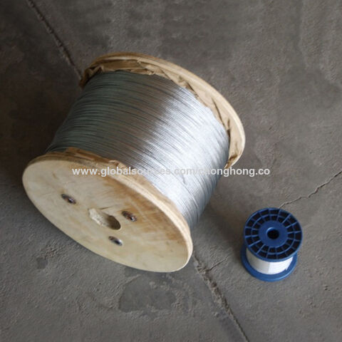 3/32" 7x7 5000fts Packing in Plywood Reel Preformed Galvanized Aircraft ...