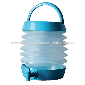 Collapsible water jug,for water and drinks,self-service,shrinkable ...