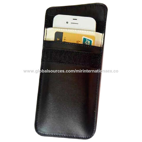 Buy Wholesale India Leather Mobile Signal Blocker Pouch & Leather ...