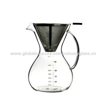 Buy Wholesale China Pyrex Glass Coffee Maker With Stainless Steel ...