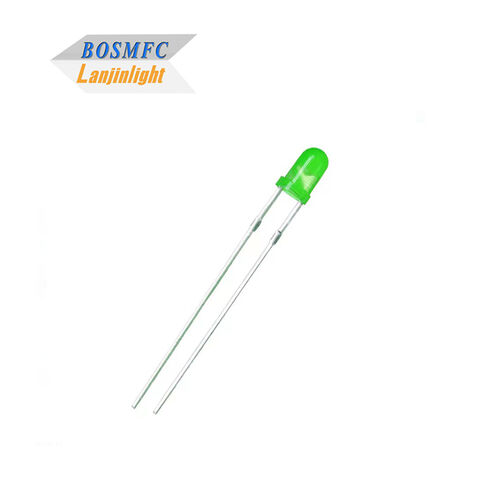 Buy Wholesale China 3mm Through-hole Led, Round Head Dip Led Green ...