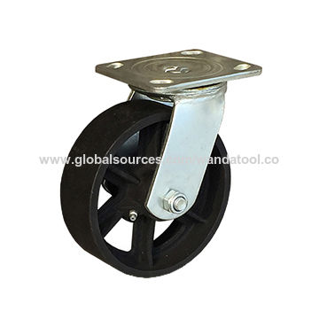 6 inch Cast iron wheel casters,Grey cast iron casters, Industrial cast ...