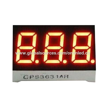 Buy Wholesale China Super Brightness Orange 3-digit Seven Segments Led ...