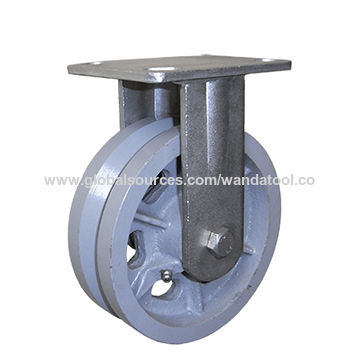China V groove casters,Cast iron V grooved casters, V-grooved track ...