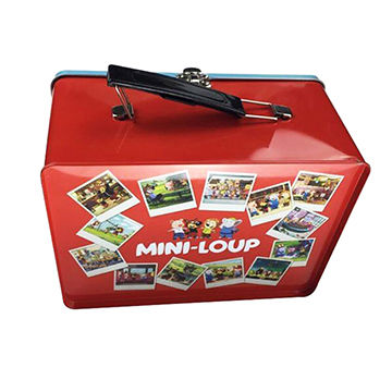 China Rectangular hinged lid tin box/large tin storage box/DVD storage ...