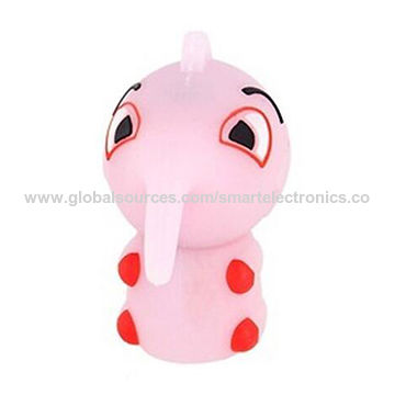 Elephant-shaped USB Flash Drive, Free PVC Custom, Logo Printing, Gift ...